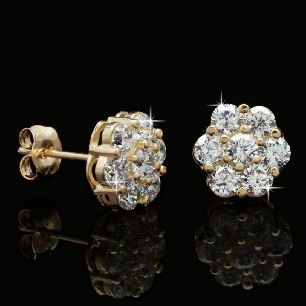 Round Flower Cluster (10k Gold Diamond ) – Jaejewelz